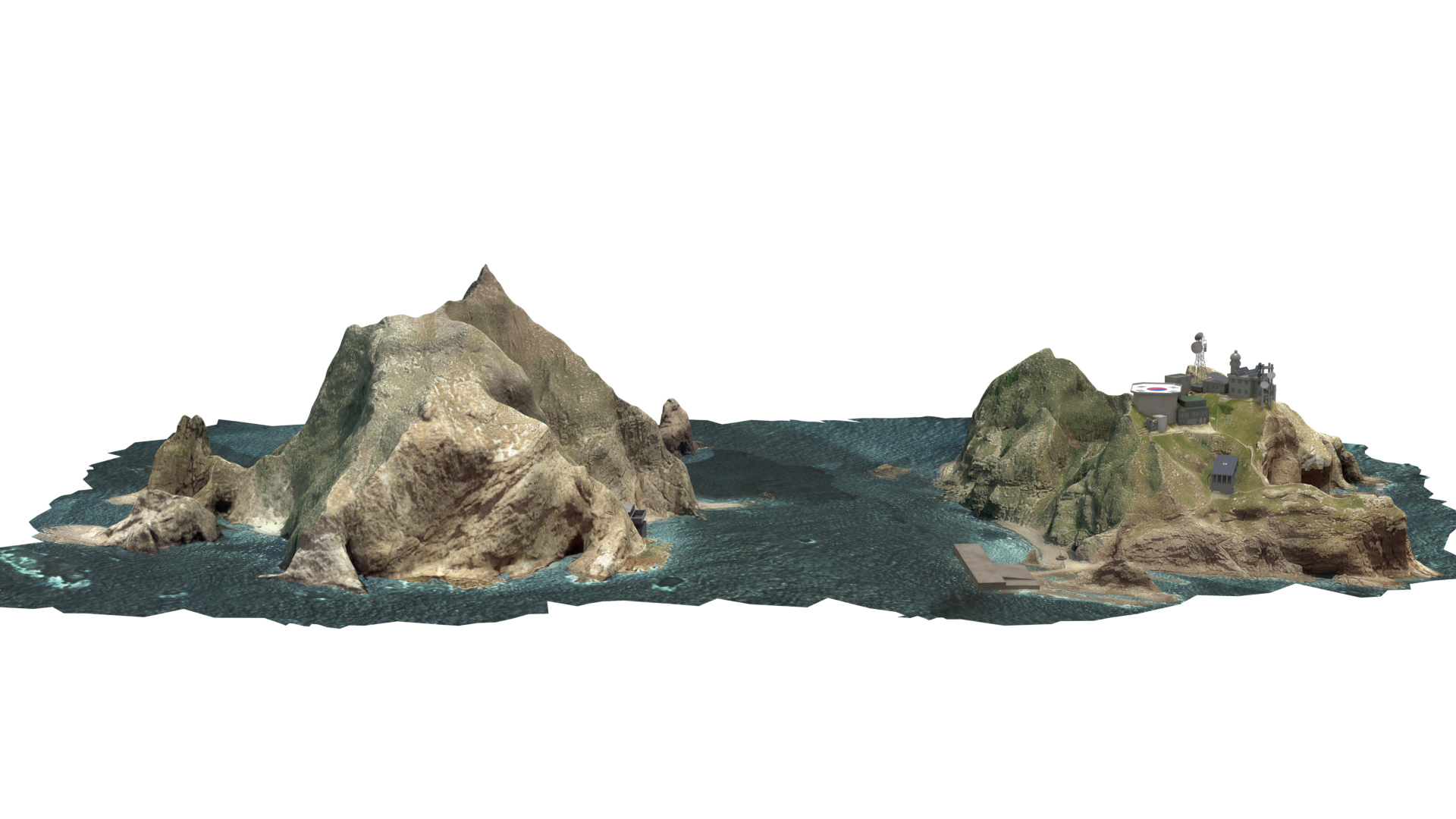 3D Dokdo - TurboSquid 2226680