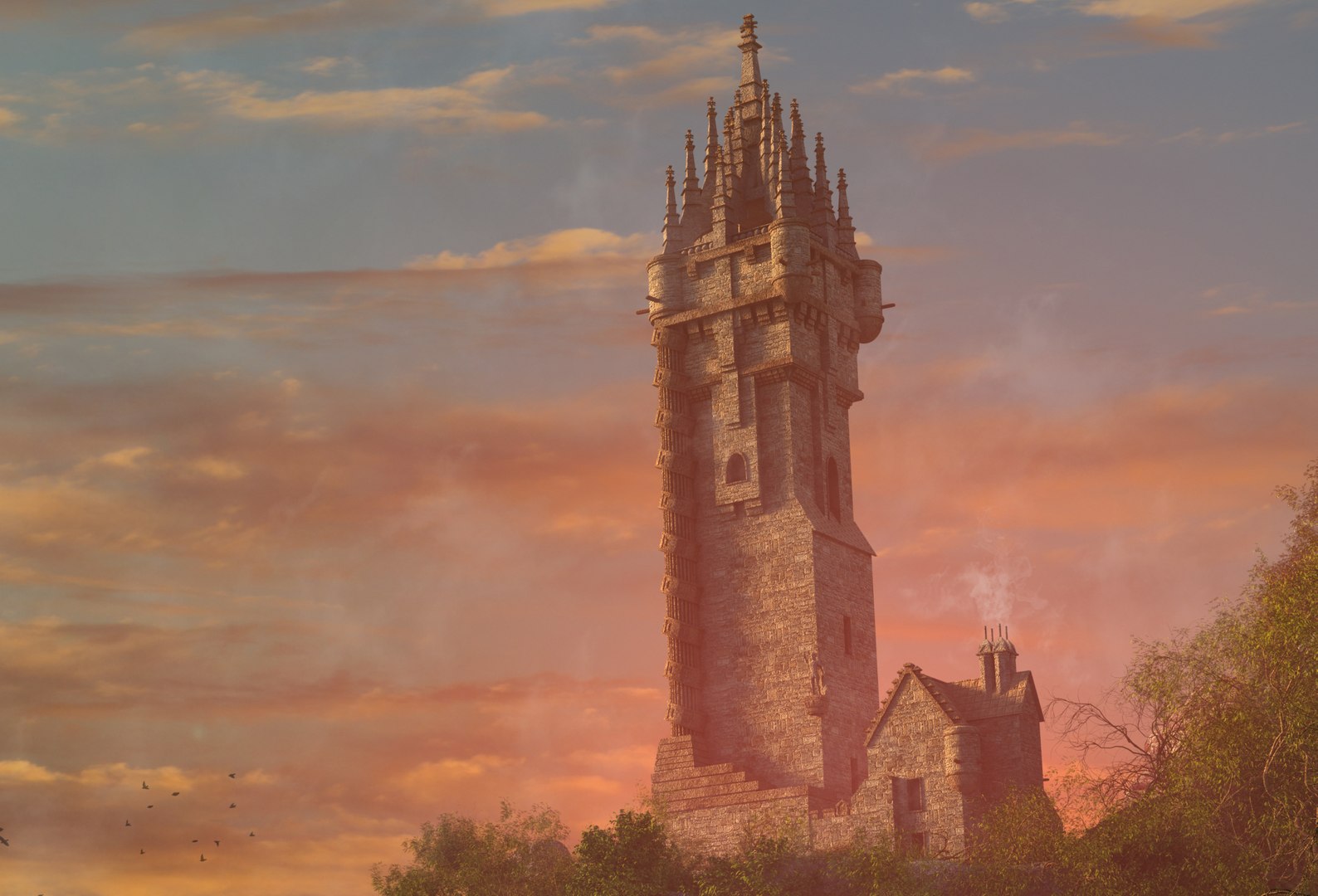 Wallace Monument Environment Model - TurboSquid 2144284