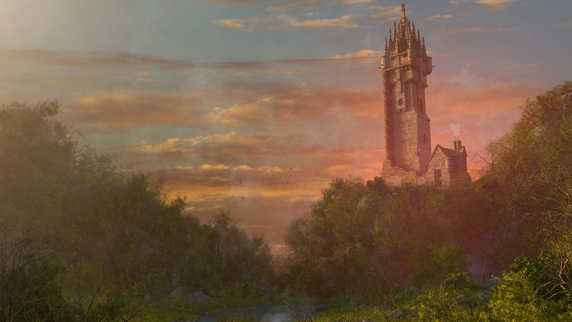 Wallace Monument Environment Model - TurboSquid 2144284