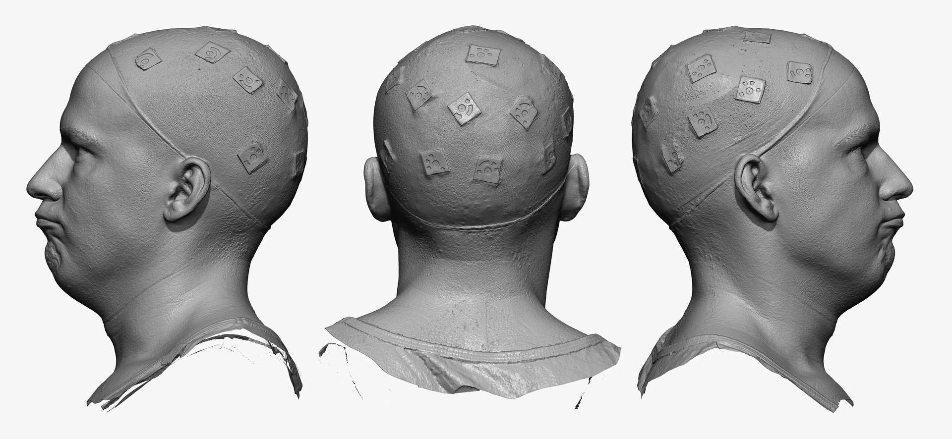 3D Marcus Human Head Chin - TurboSquid 1602500