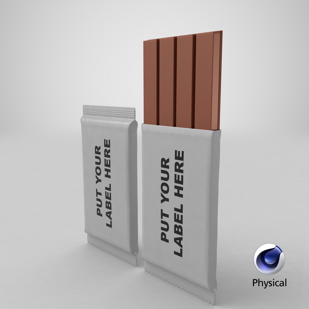 3D Chocolate Bar Wafer Model - TurboSquid 1668937