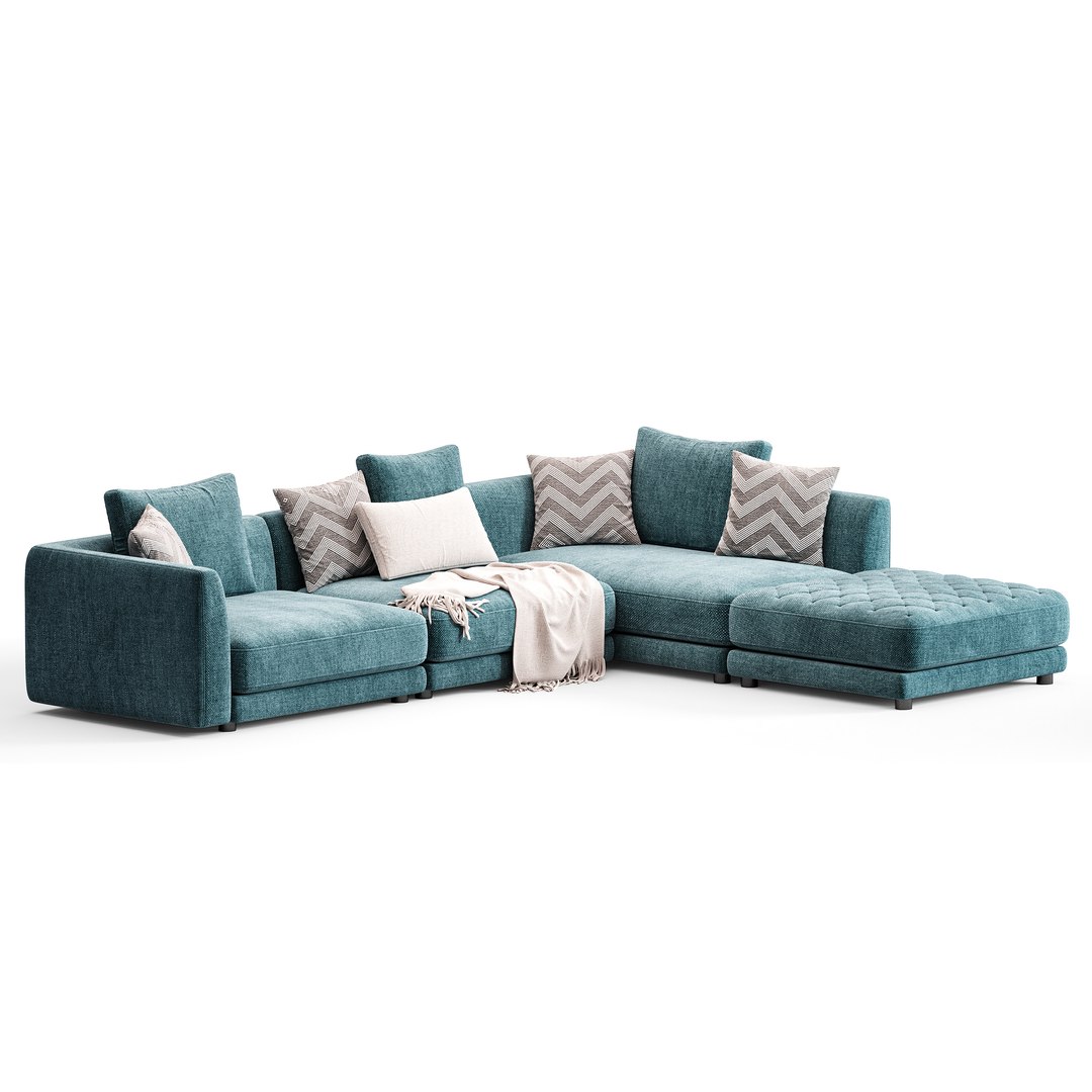 Frigerio Miller Corner Sofa 3D Model - TurboSquid 2320628