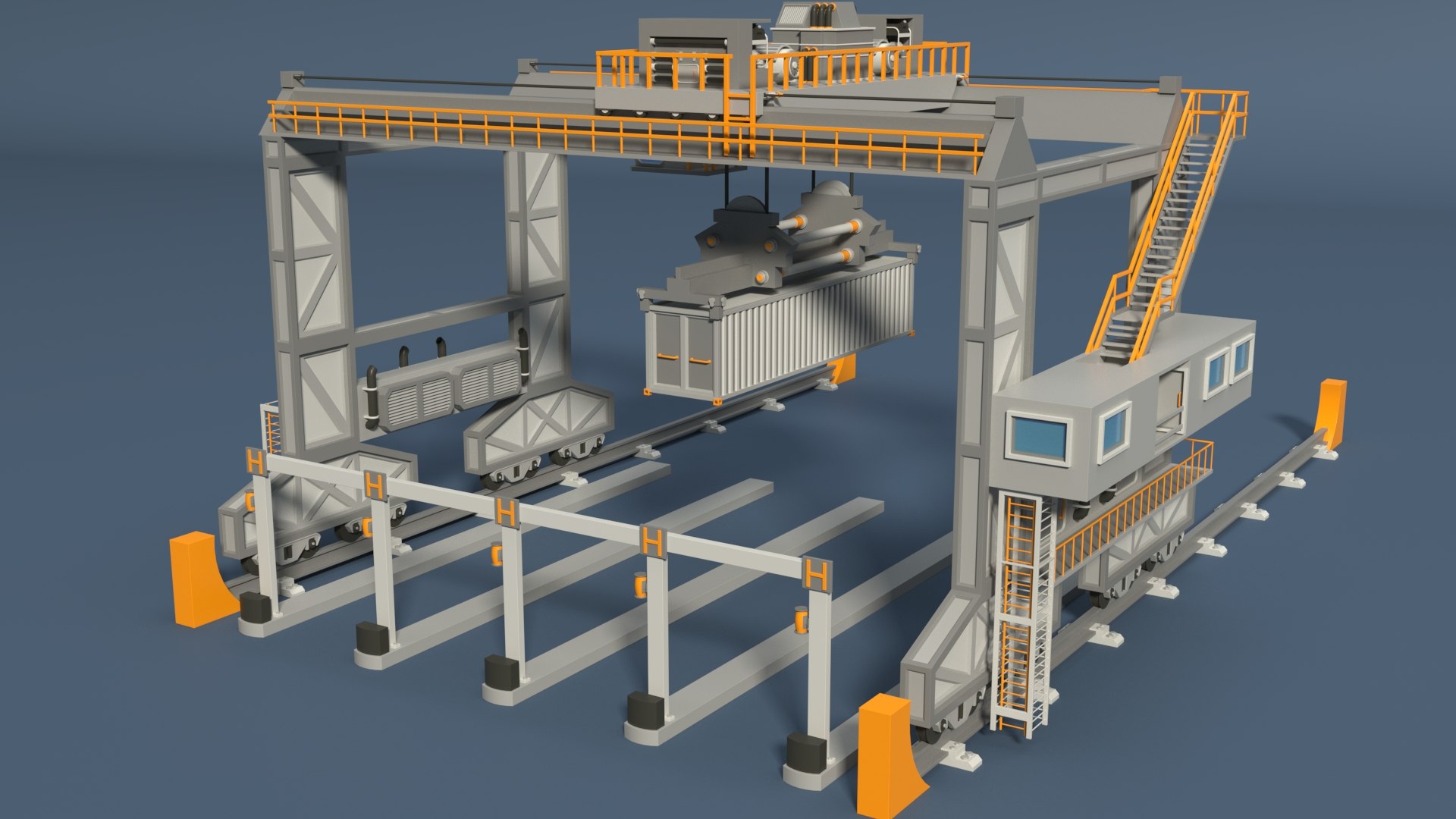 Cranes - Low Poly - 10 Pieces 3D Model - TurboSquid 2253126
