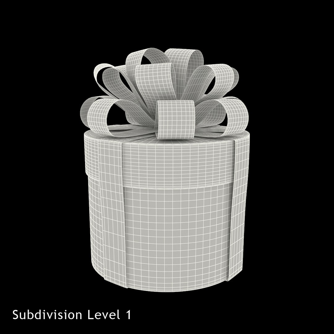 3d Cylinder Gift Box