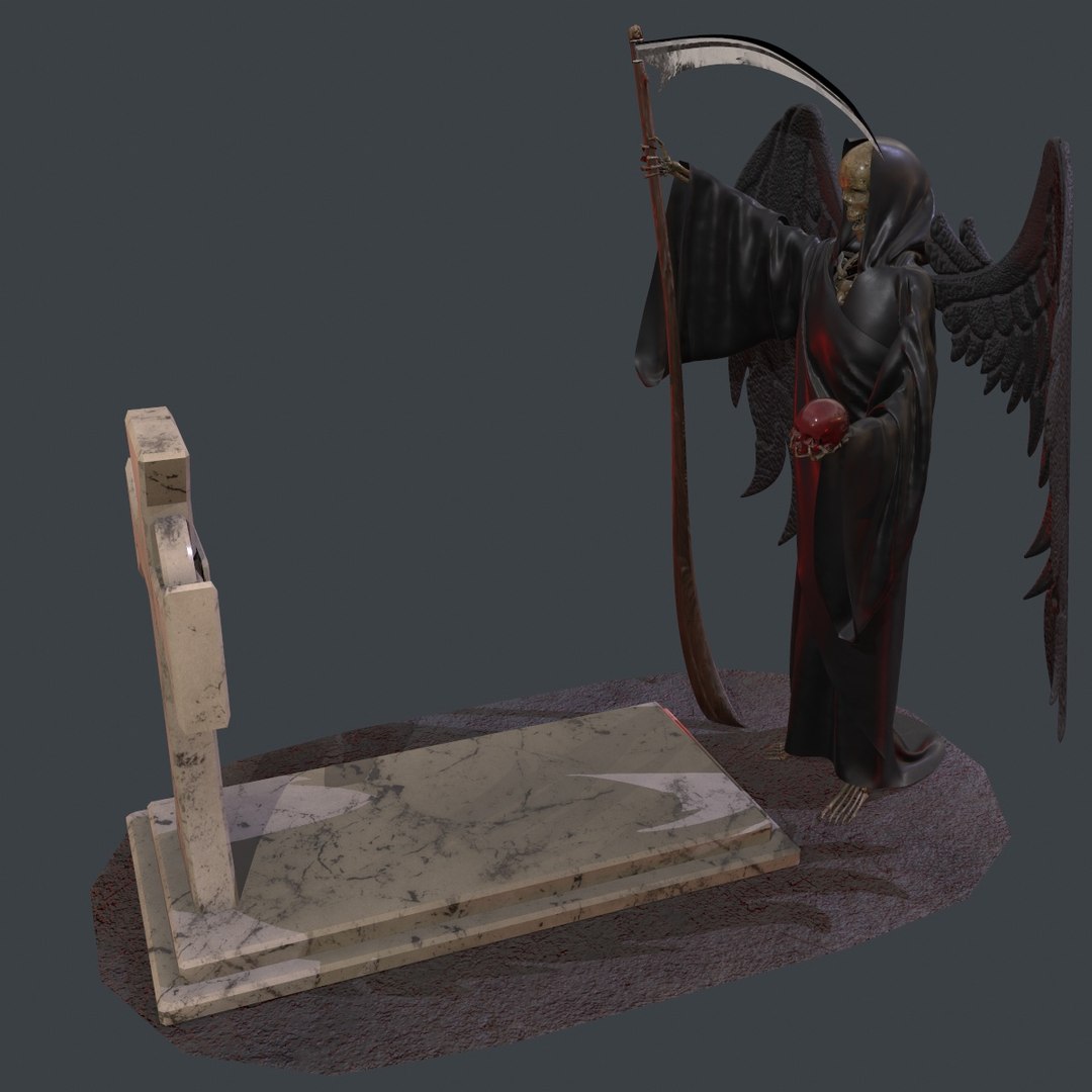 Statue angel death 3D model - TurboSquid 1413632