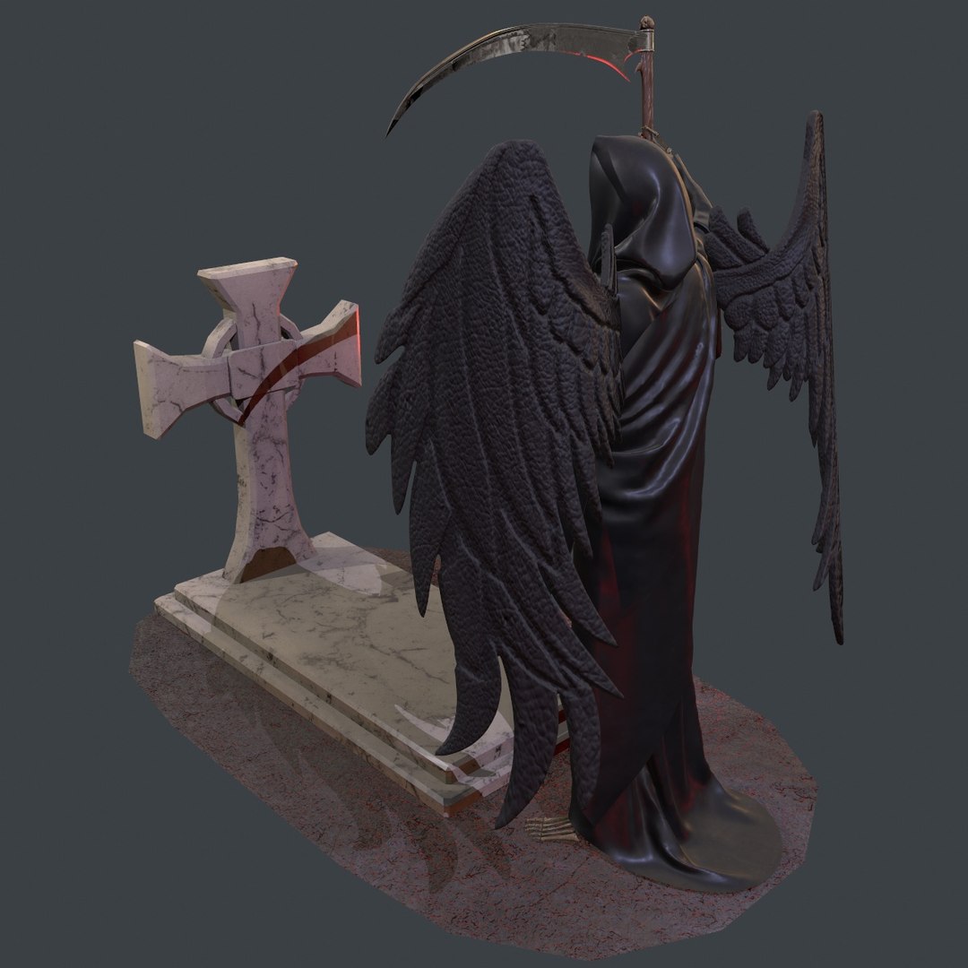 Statue angel death 3D model - TurboSquid 1413632
