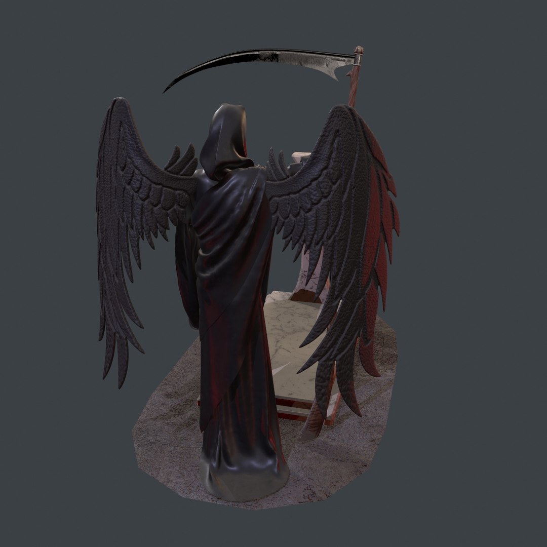 Statue angel death 3D model - TurboSquid 1413632