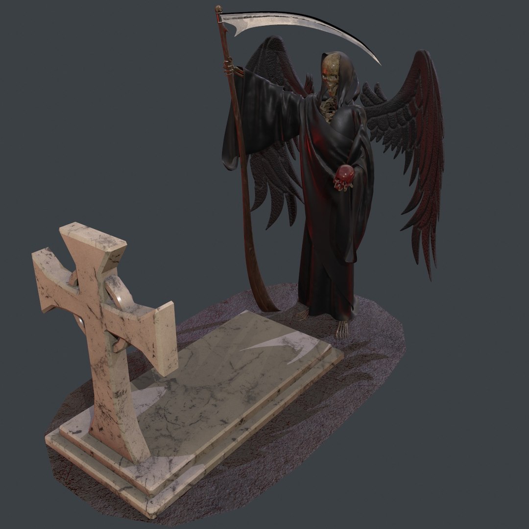 Statue angel death 3D model - TurboSquid 1413632