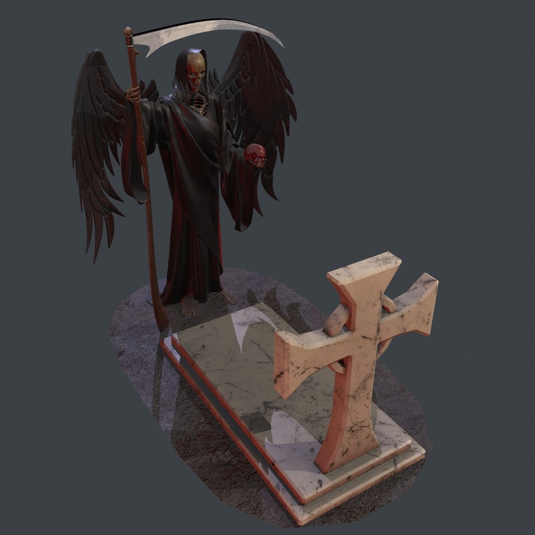 Statue angel death 3D model - TurboSquid 1413632