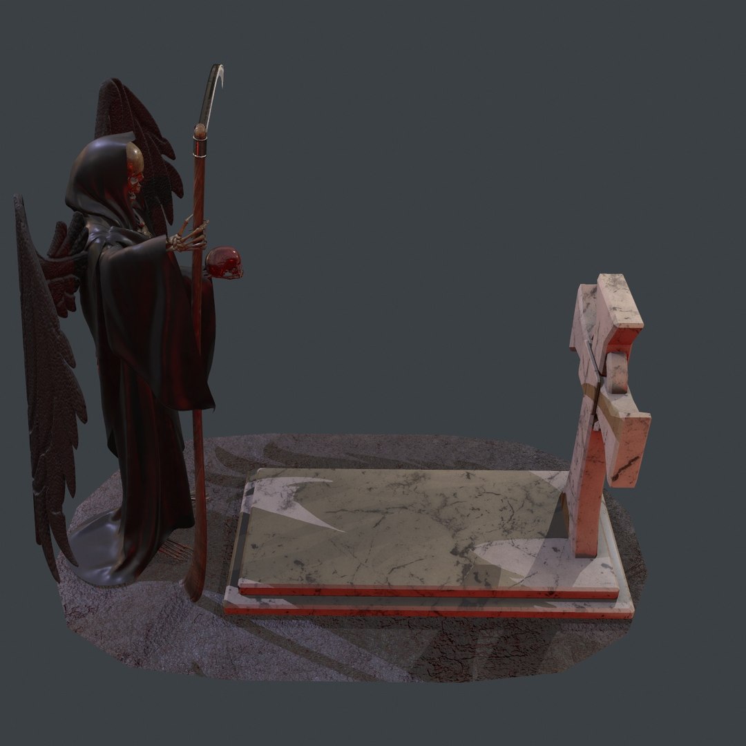 Statue angel death 3D model - TurboSquid 1413632