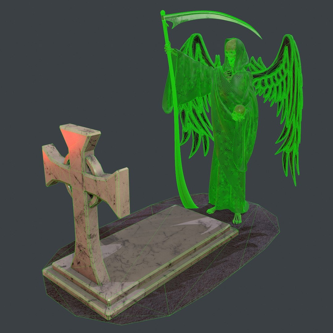 Statue angel death 3D model - TurboSquid 1413632