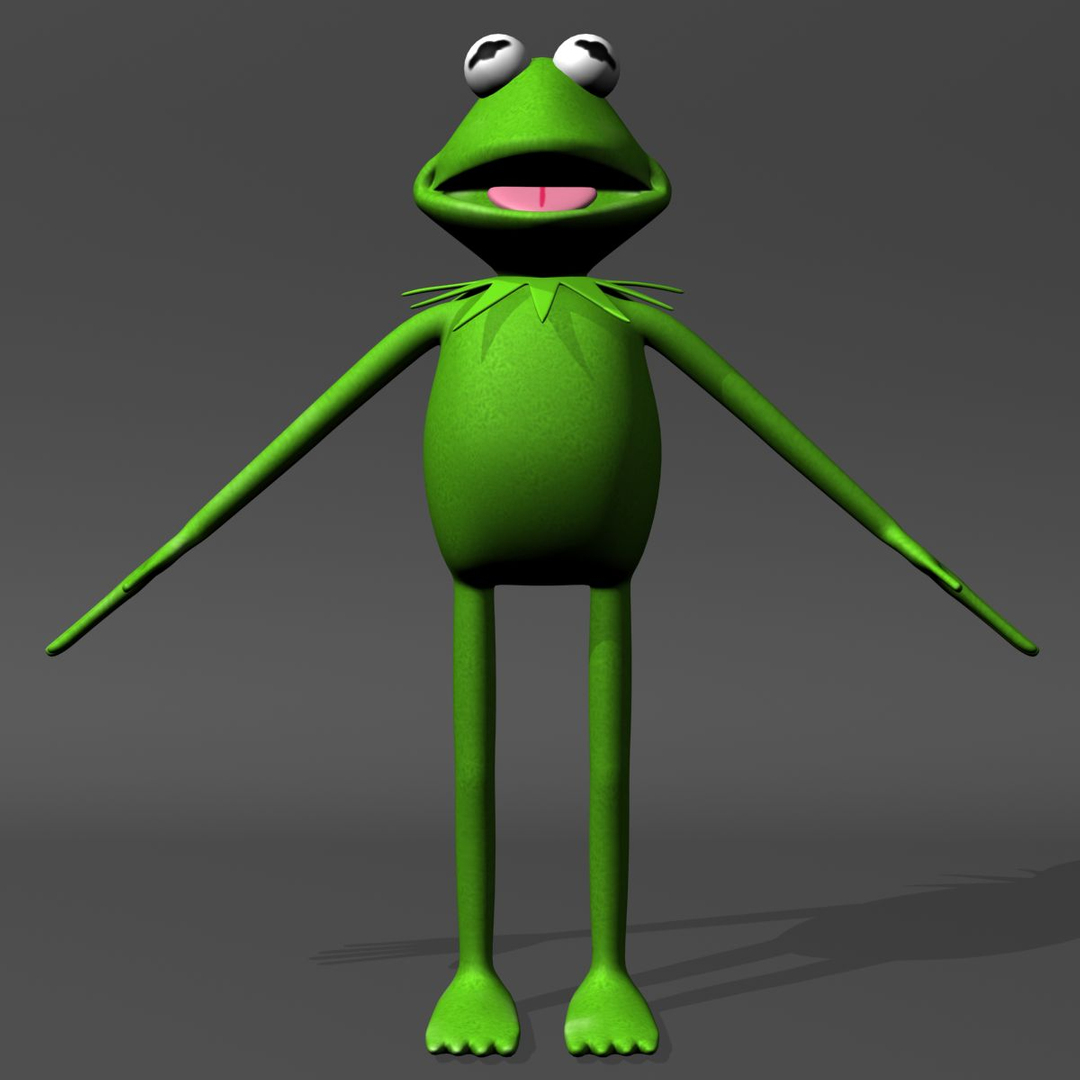 Kermit Frog 3d Max
