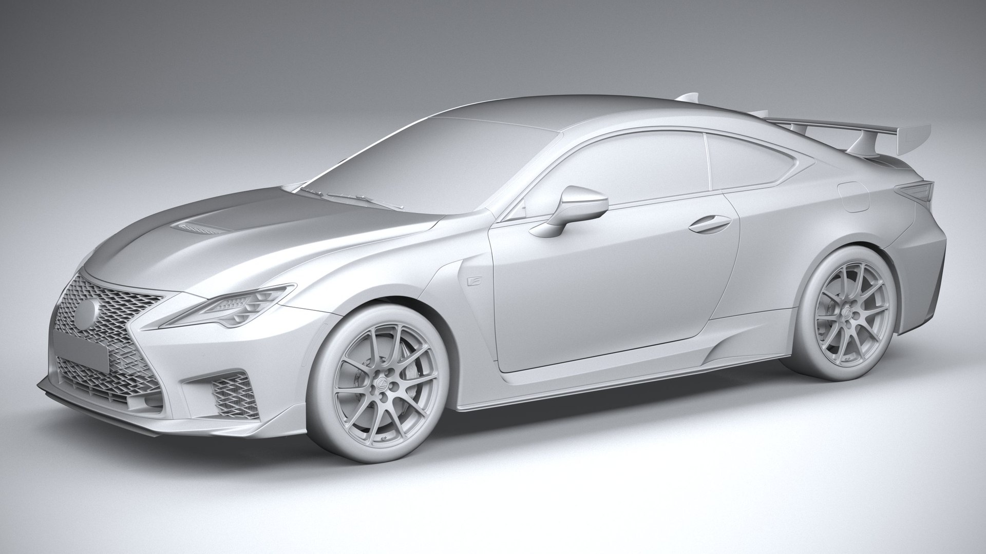 3D Model Lexus Rc-f Track - TurboSquid 1565766