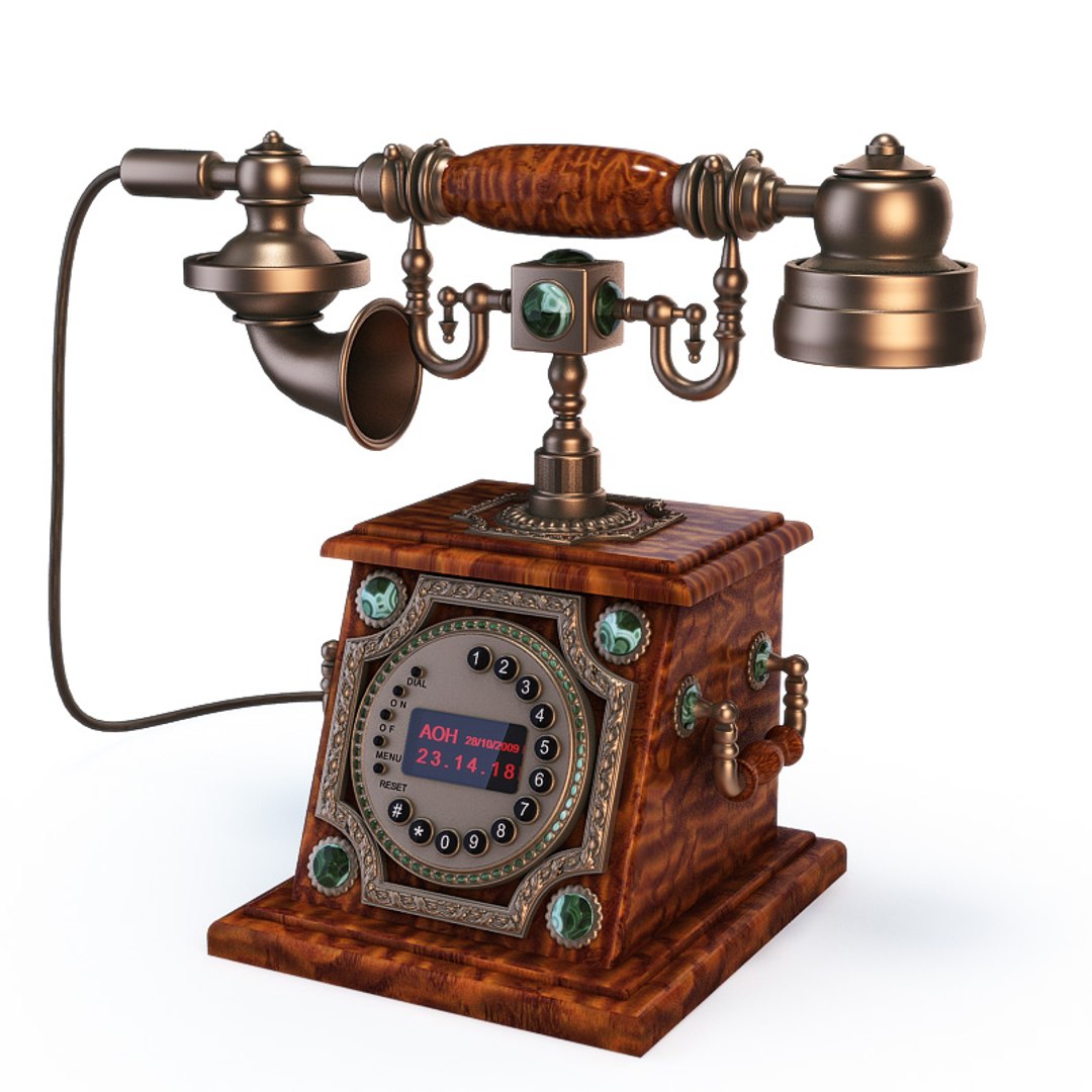 Retro Phone 3d Model