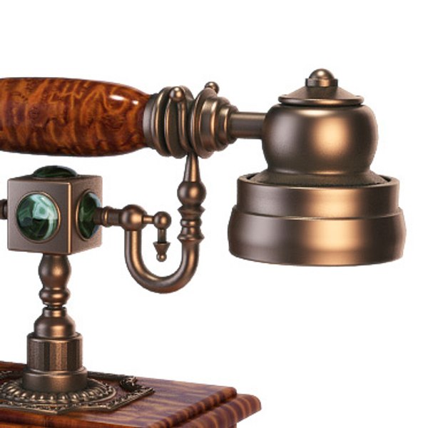 retro phone 3d model