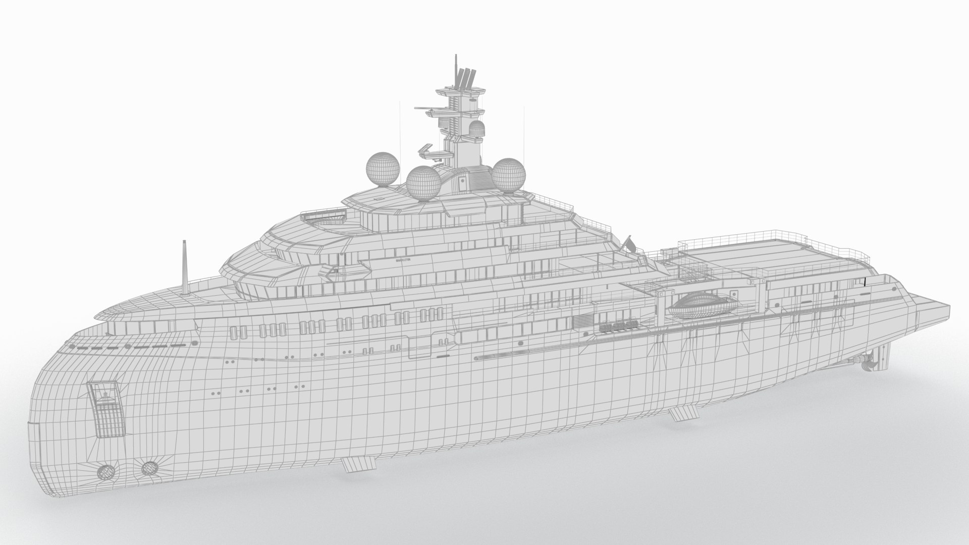 3D Lurssen IceCap Shackleton Explorer Superyacht Dynamic Simulation ...