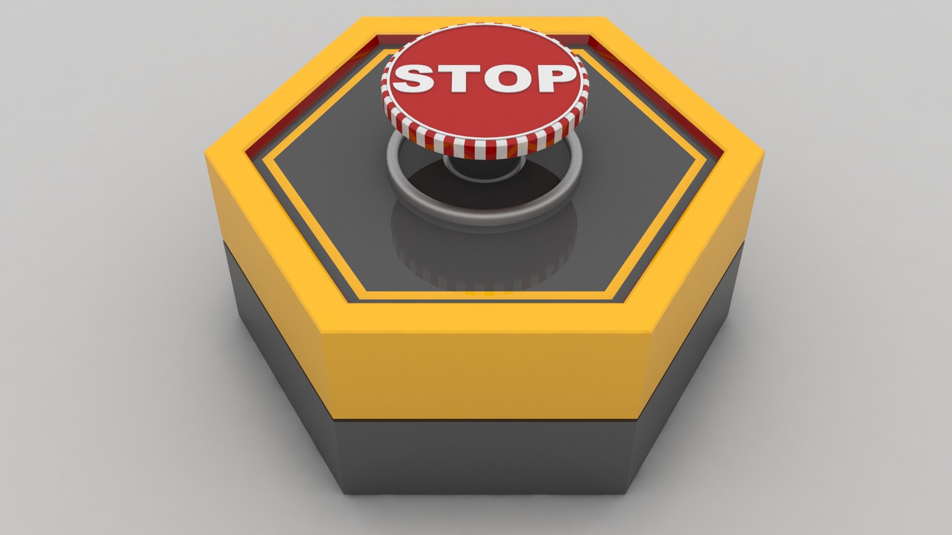Emergency Panic Button 3D Model - TurboSquid 1539719