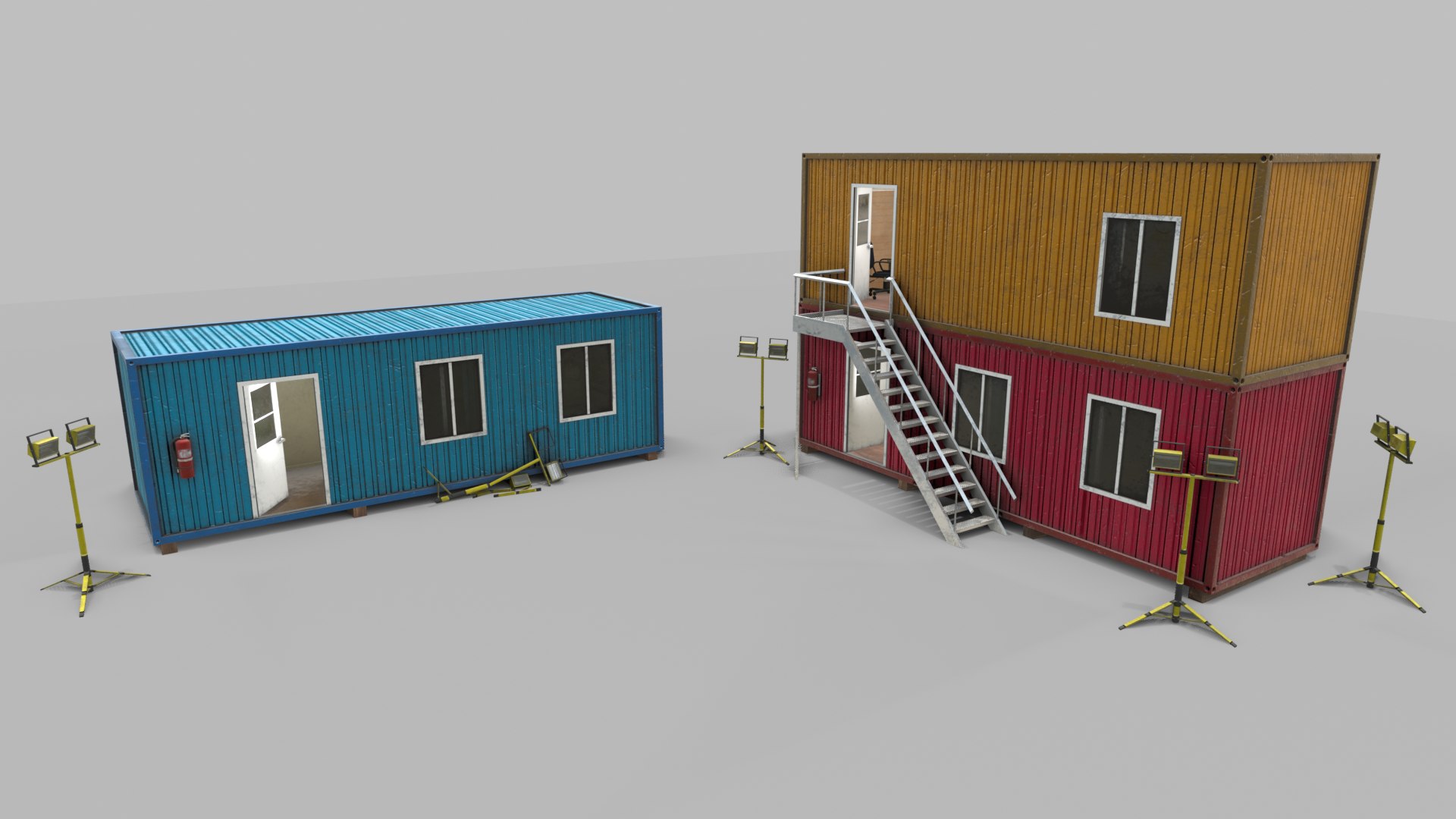 Office container interior 3D - TurboSquid 1593809