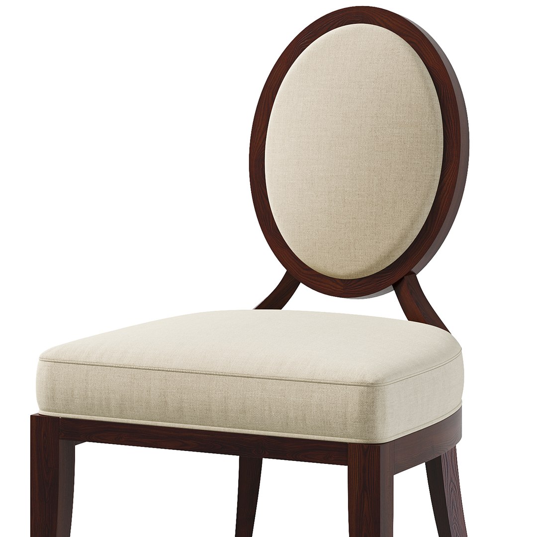 OVAL X BACK DINING SIDE CHAIR By Bakerfurniture 3D - TurboSquid 1946553