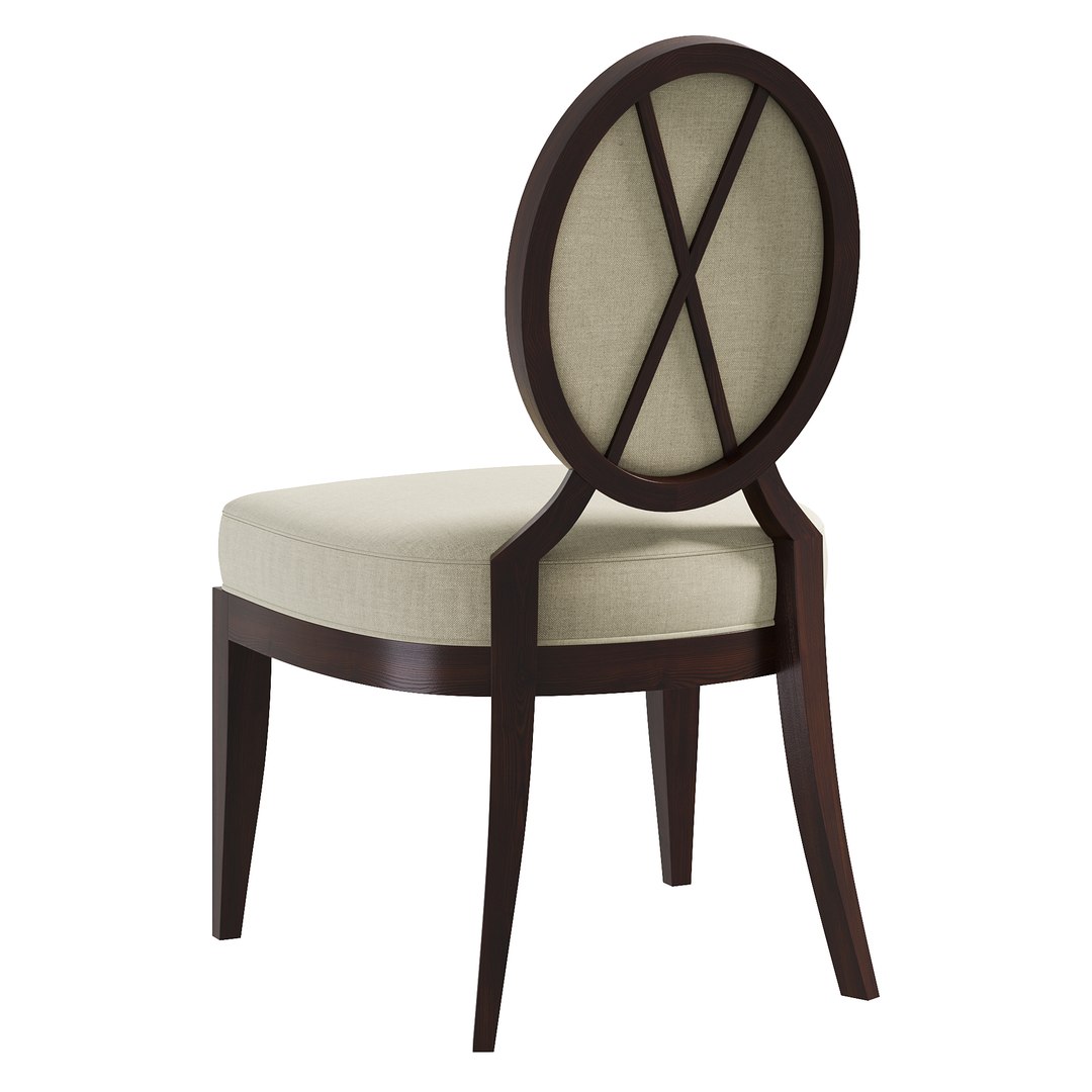 OVAL X BACK DINING SIDE CHAIR By Bakerfurniture 3D - TurboSquid 1946553