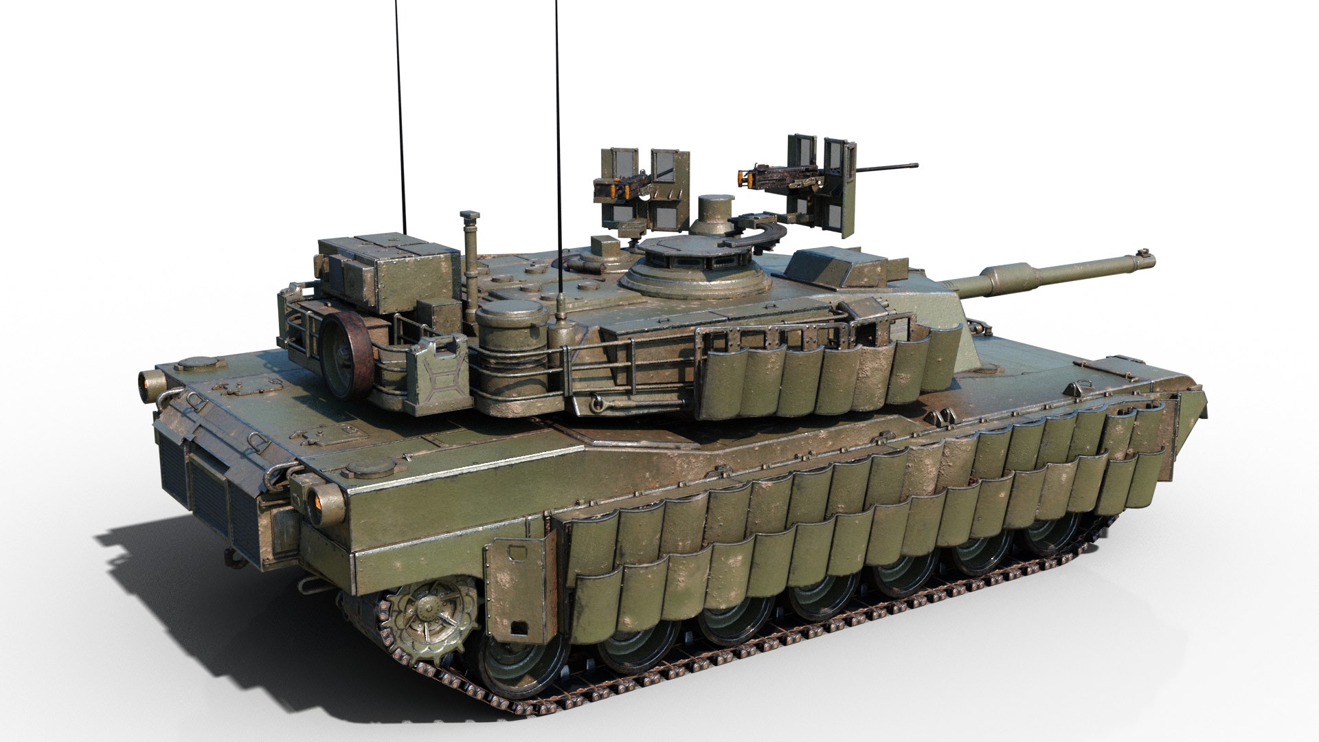 3D 3 Coatings Of USA ARMY M1A2 SEP V3 Abrams Main Battle Tank Model ...