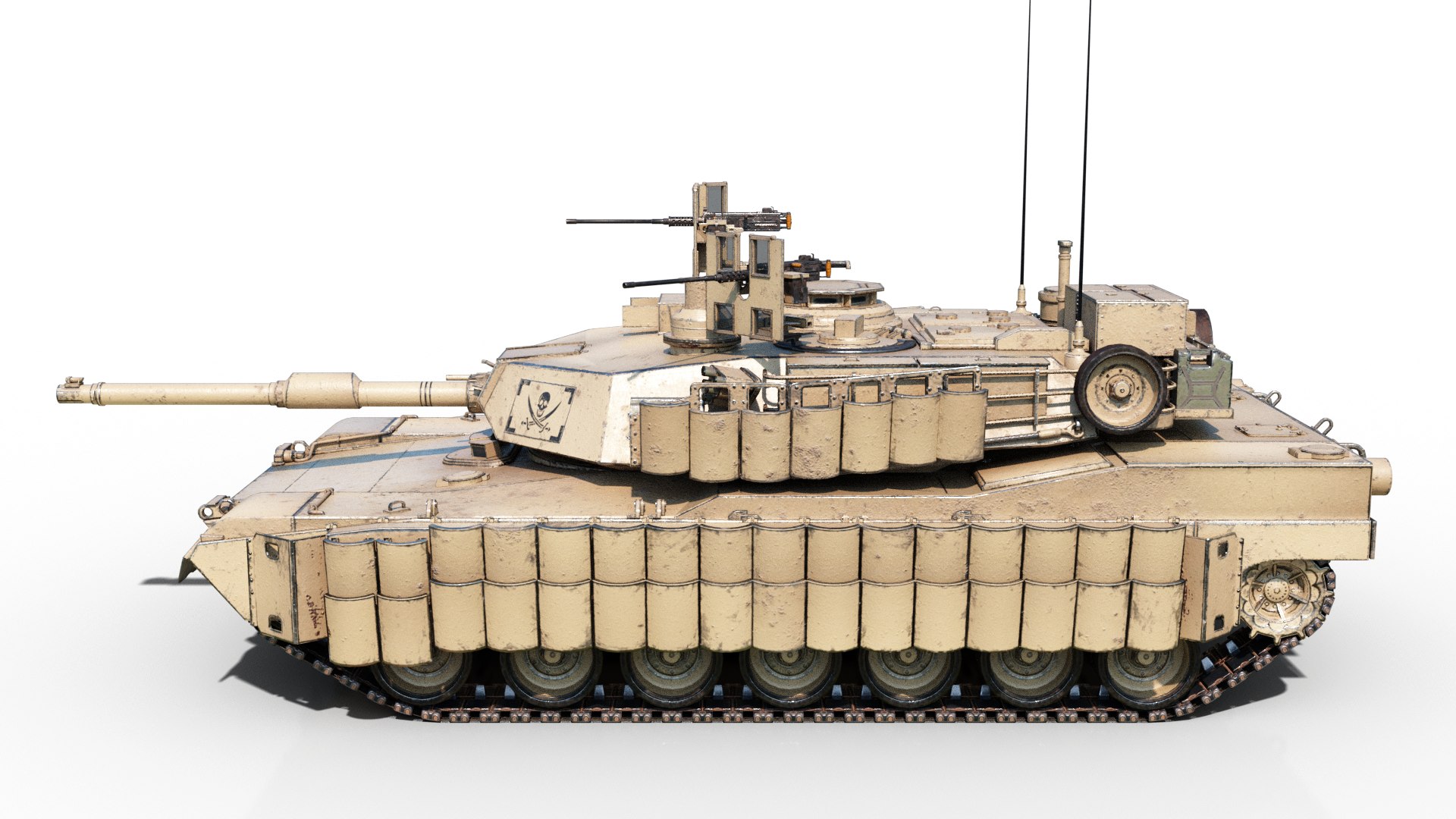 3D 3 Coatings Of USA ARMY M1A2 SEP V3 Abrams Main Battle Tank Model ...