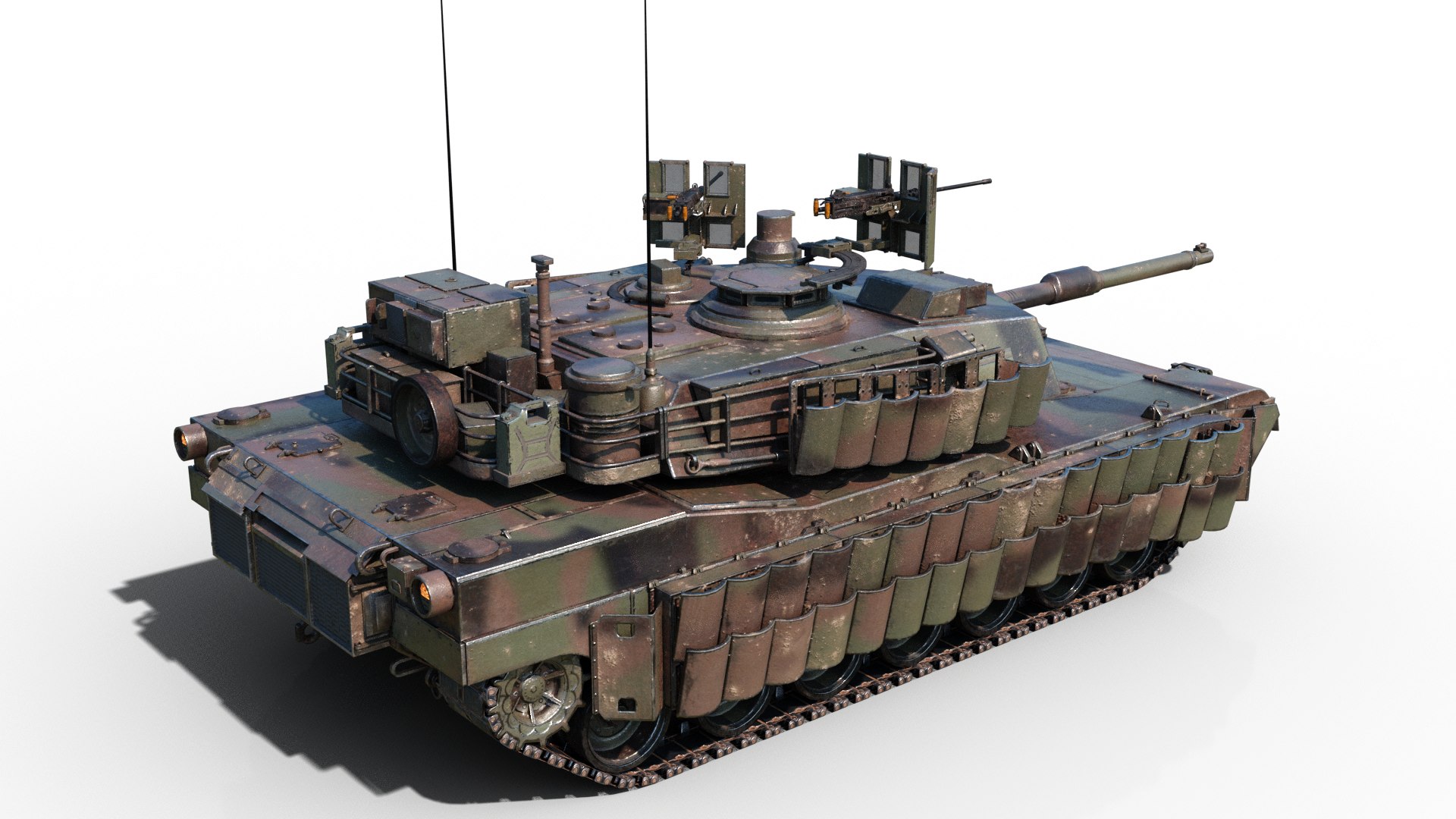 3D 3 Coatings Of USA ARMY M1A2 SEP V3 Abrams Main Battle Tank Model ...