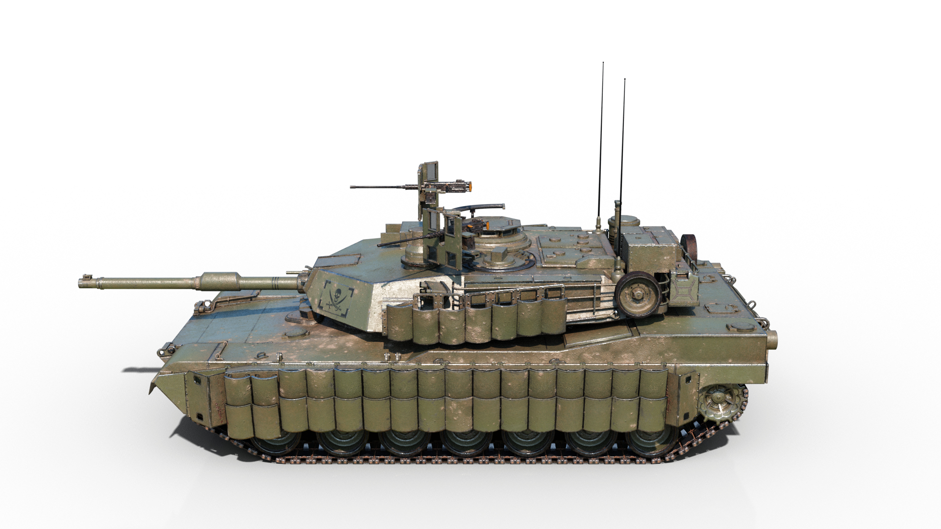 3D 3 Coatings Of USA ARMY M1A2 SEP V3 Abrams Main Battle Tank Model ...