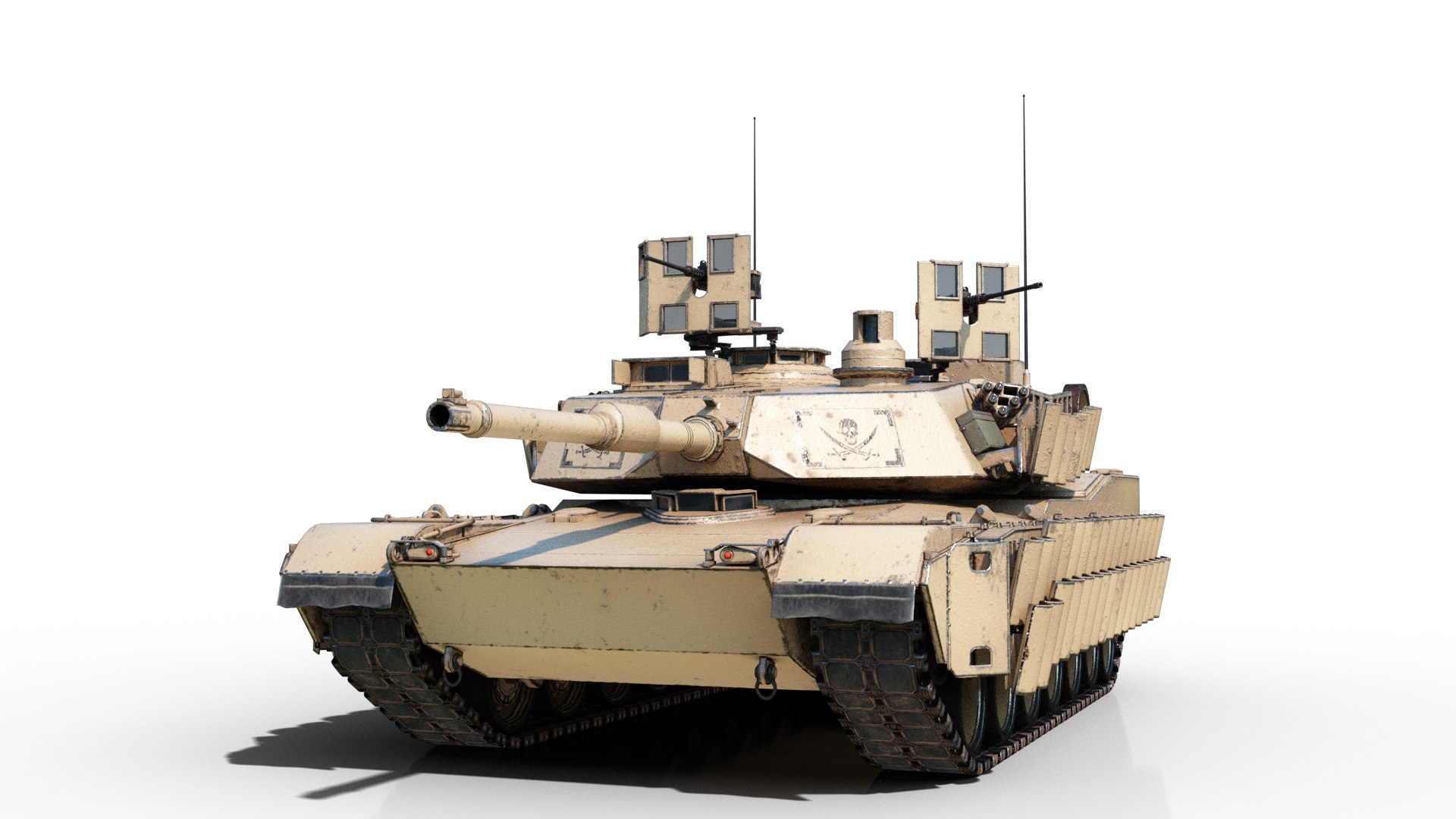 3D 3 Coatings Of USA ARMY M1A2 SEP V3 Abrams Main Battle Tank Model ...