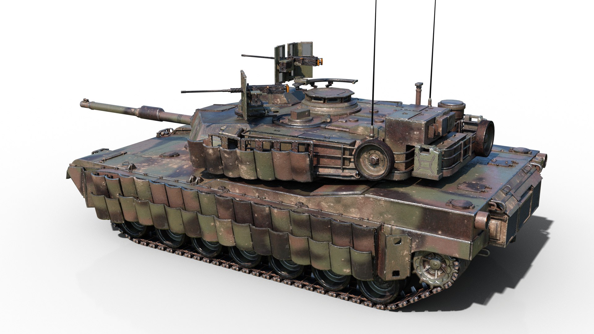 3D 3 Coatings Of USA ARMY M1A2 SEP V3 Abrams Main Battle Tank Model - TurboSquid 2412541