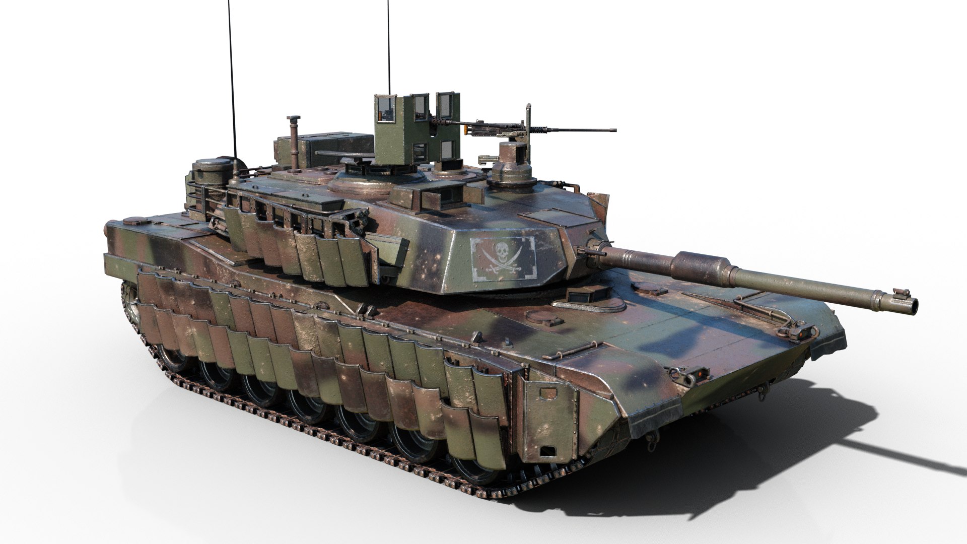 3D 3 Coatings Of USA ARMY M1A2 SEP V3 Abrams Main Battle Tank Model ...