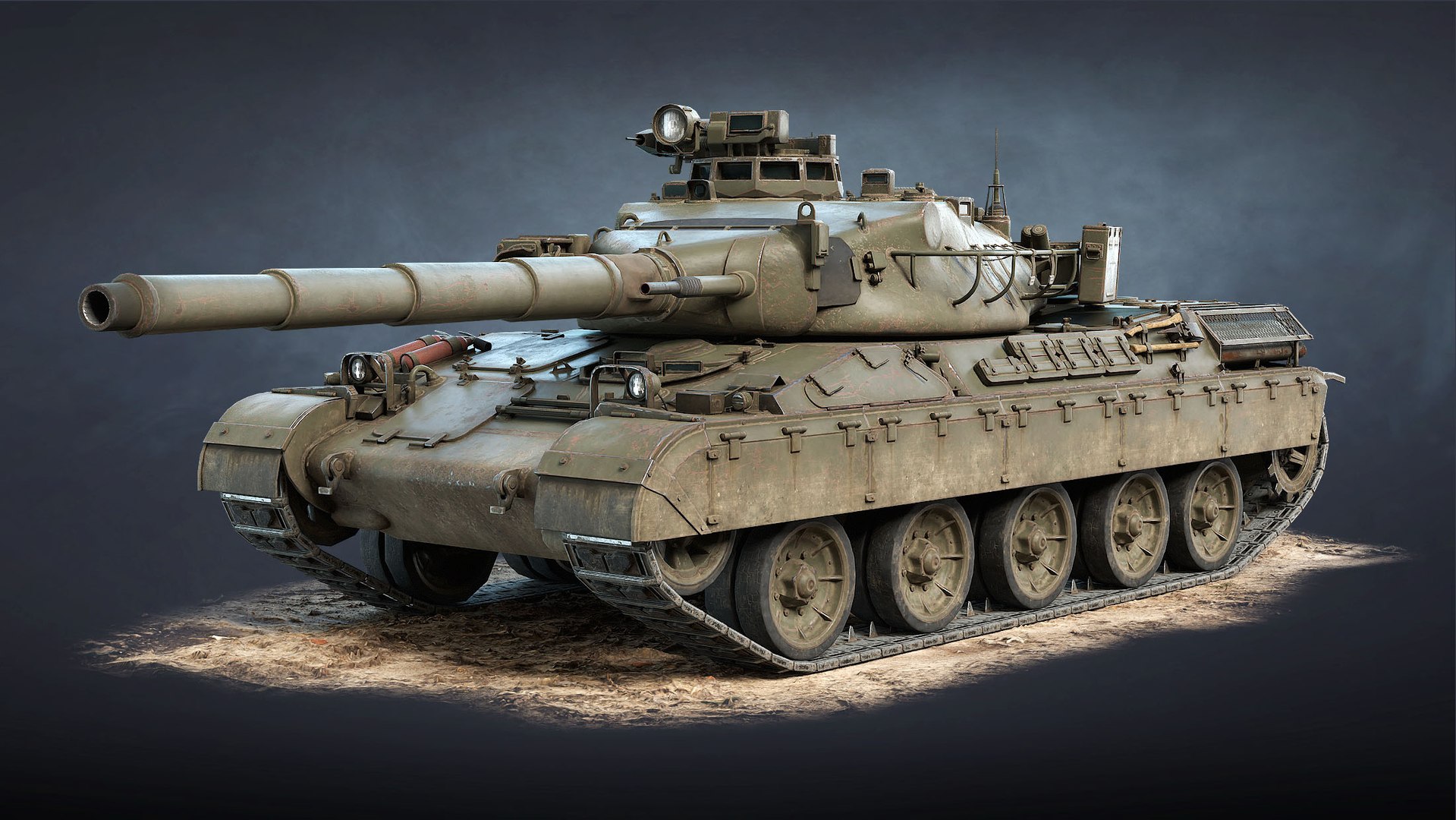 3D AMX-30B2 Tank Game Ready - TurboSquid 2049257