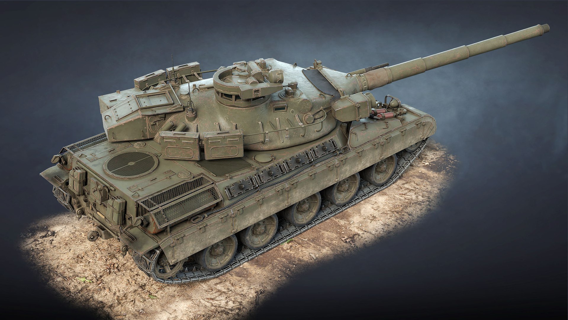 3D AMX-30B2 Tank Game Ready - TurboSquid 2049257