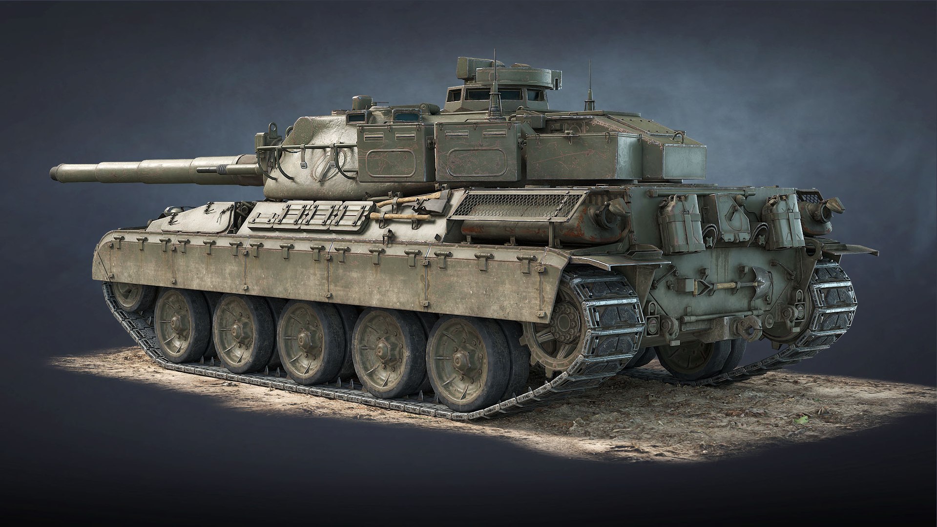 3D AMX-30B2 Tank Game Ready - TurboSquid 2049257