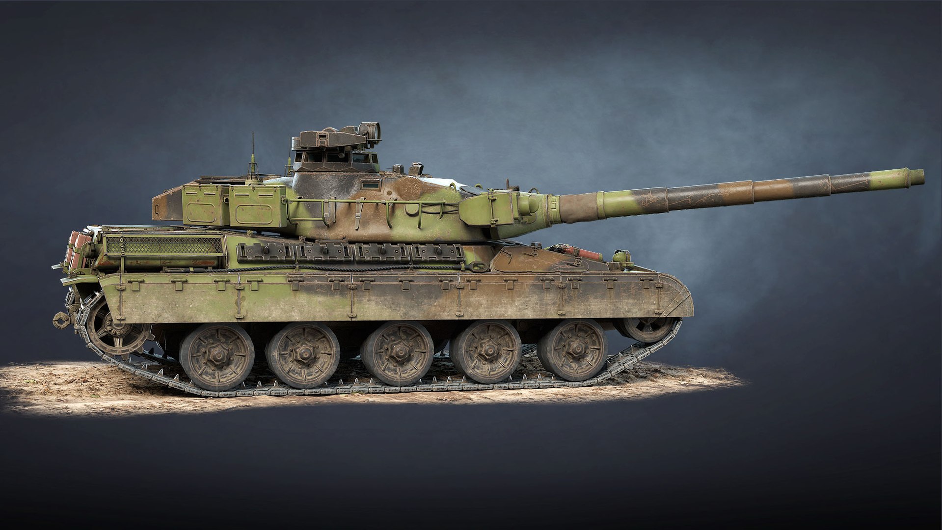 3D AMX-30B2 Tank Game Ready - TurboSquid 2049257