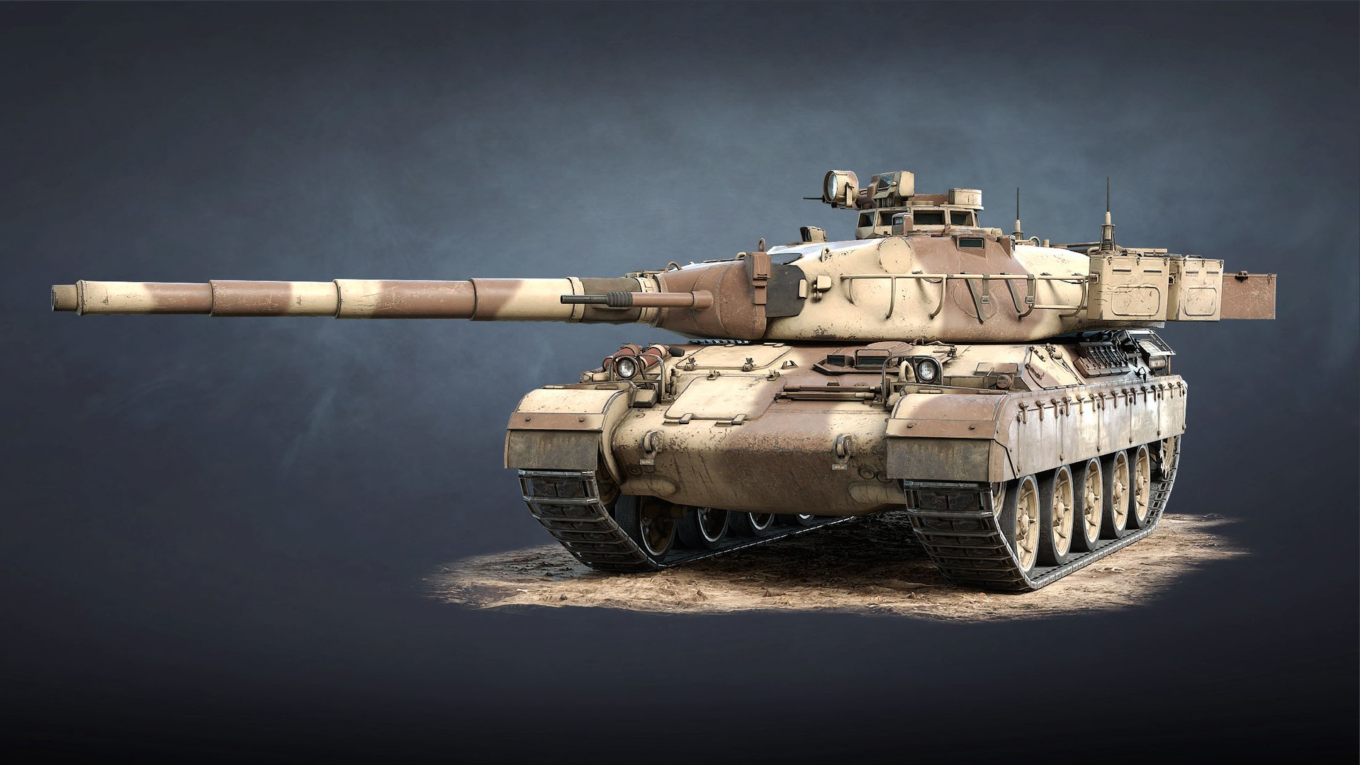 3D AMX-30B2 Tank Game Ready - TurboSquid 2049257