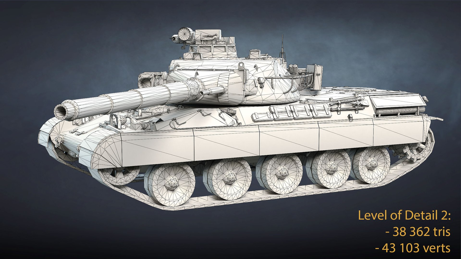 3D AMX-30B2 Tank Game Ready - TurboSquid 2049257