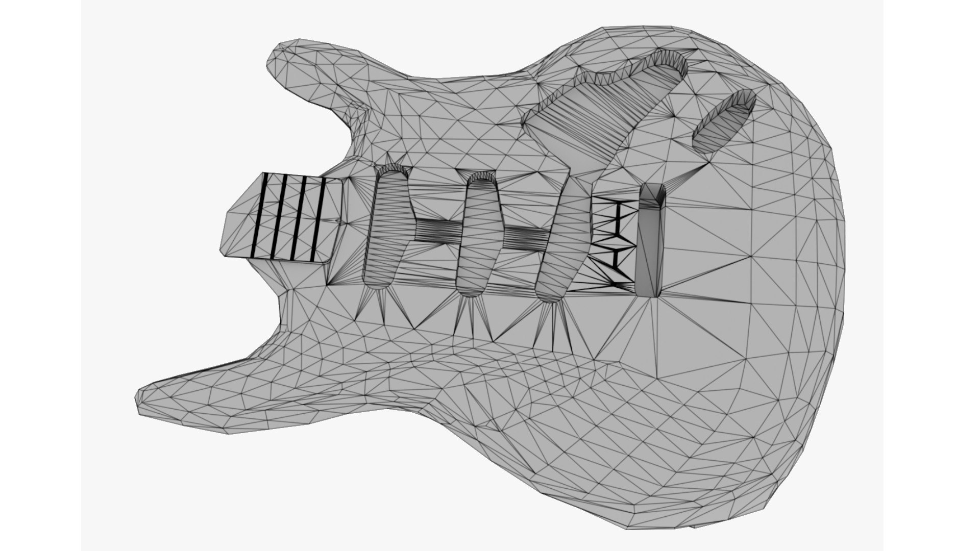 Ruined Smashed Destroyed Broken Electric Guitar Model - TurboSquid 2004667