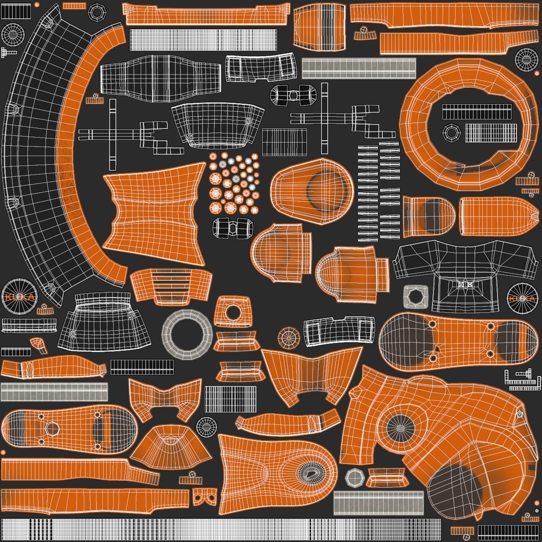 Robot Arm Kuka 3d Model