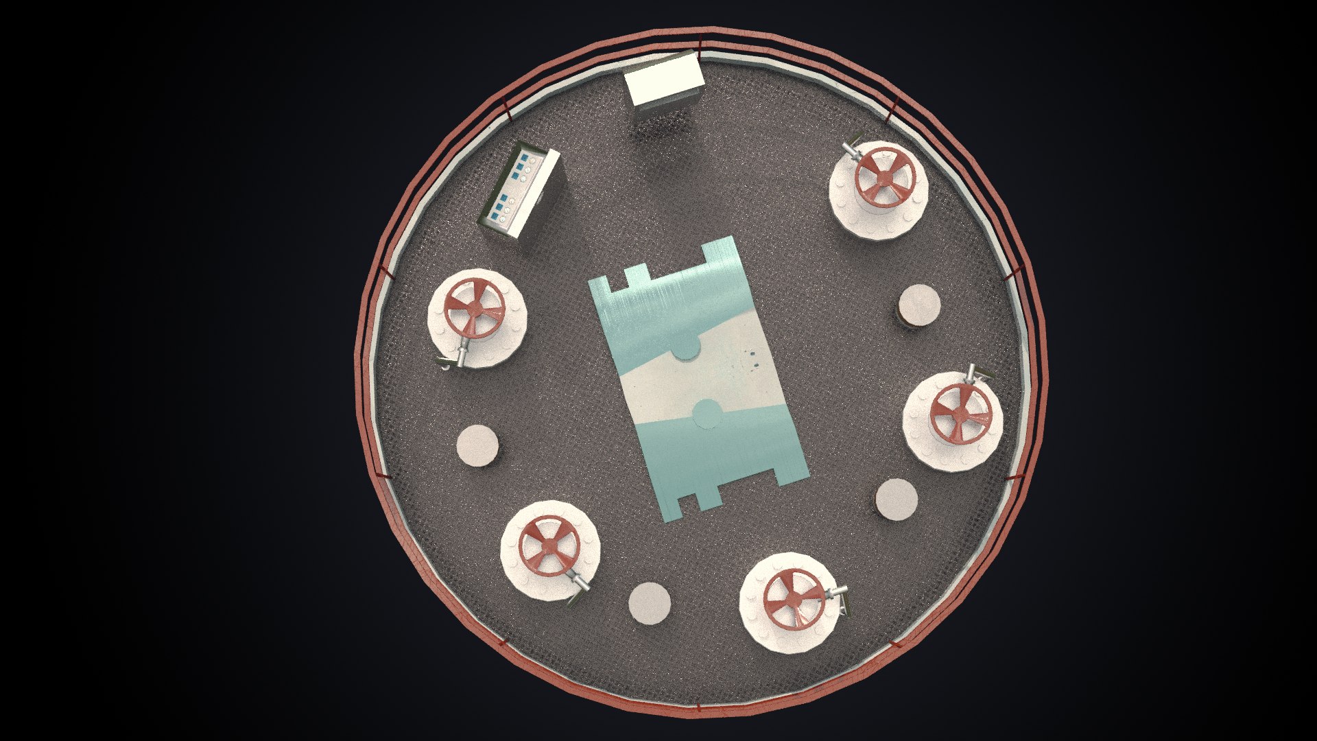 3D nuclear installation model - TurboSquid 1152514