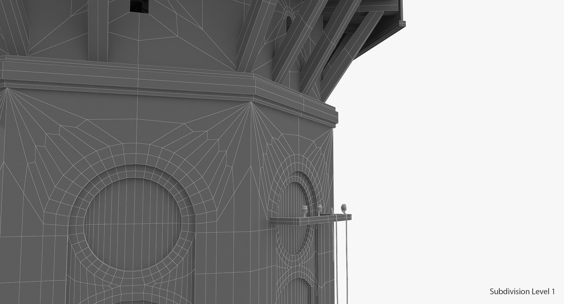 Water tower 3D model - TurboSquid 1886244
