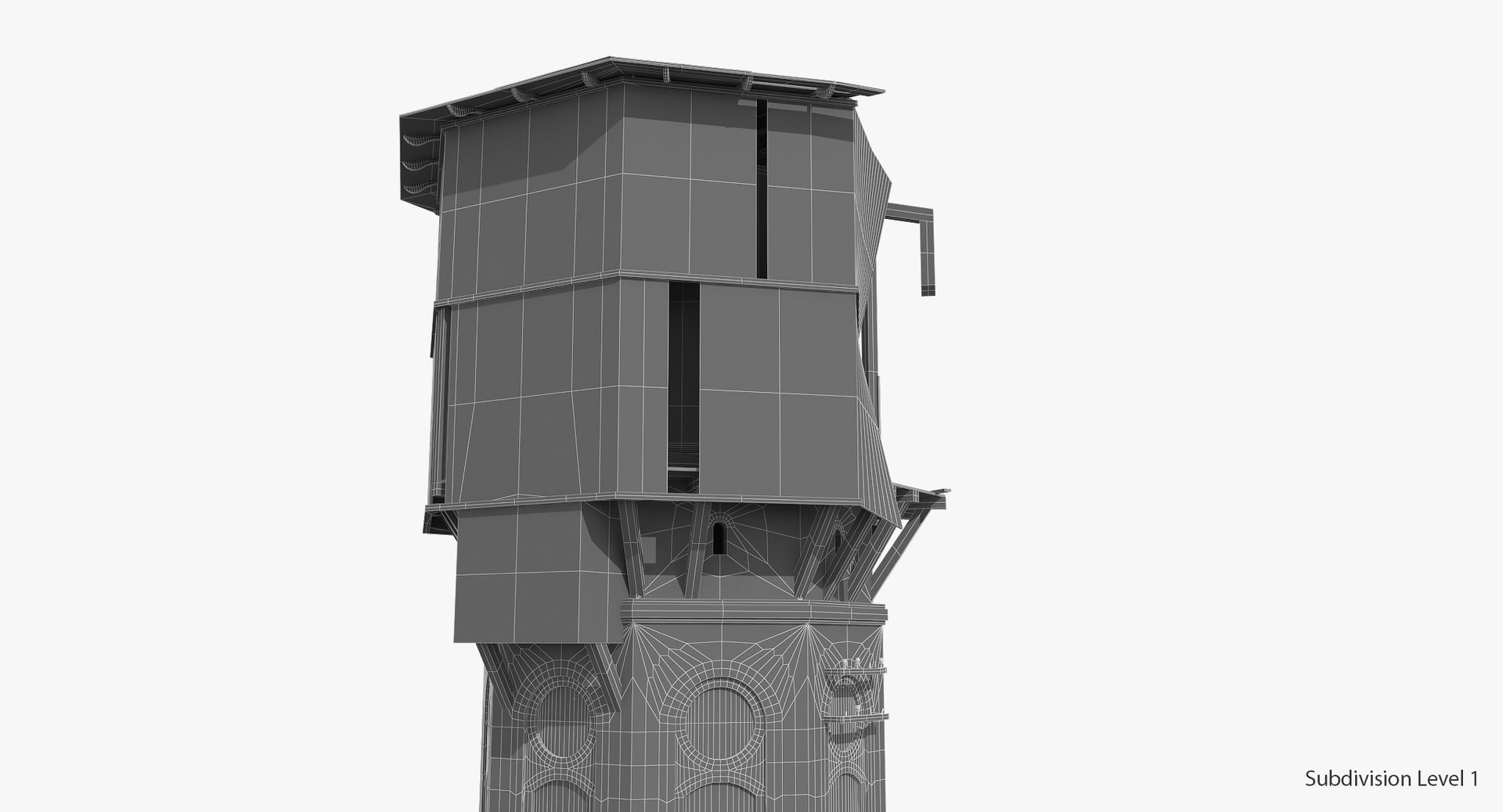 Water tower 3D model - TurboSquid 1886244