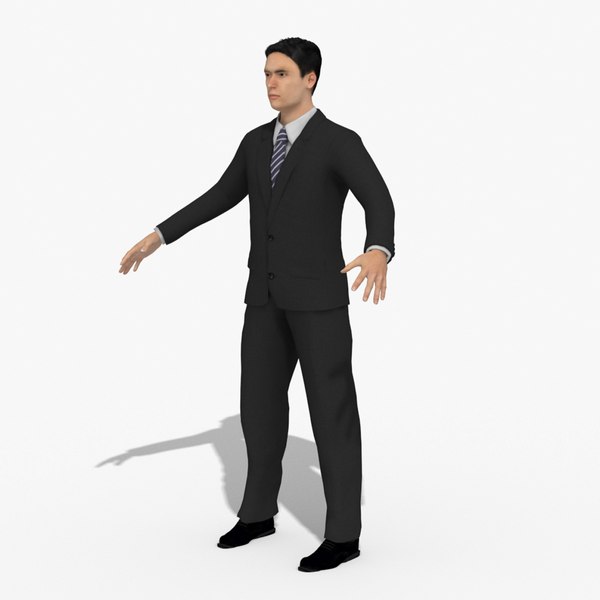 Business Man Suit Executive Male 1 RIGGED 3D model - TurboSquid 1886428