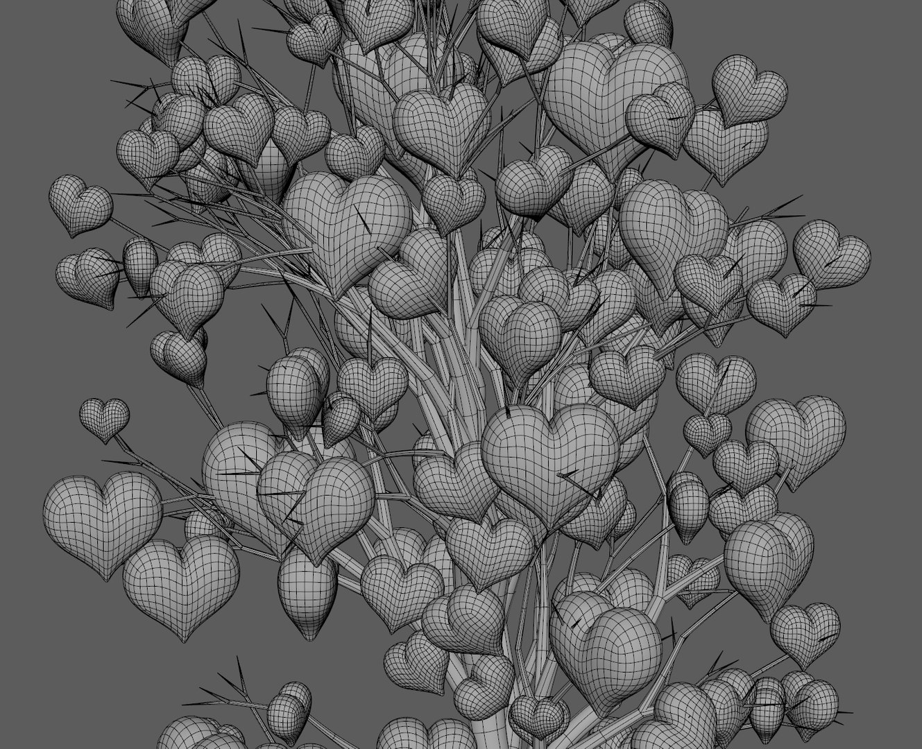 3D Tree Valentine Love Model - TurboSquid 1251860