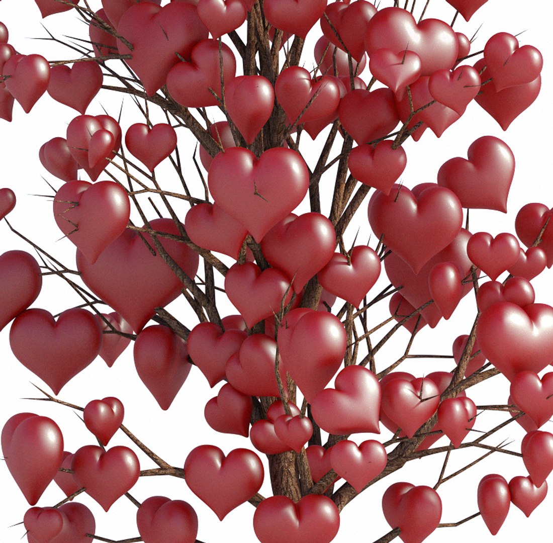 3D Tree Valentine Love Model - TurboSquid 1251860