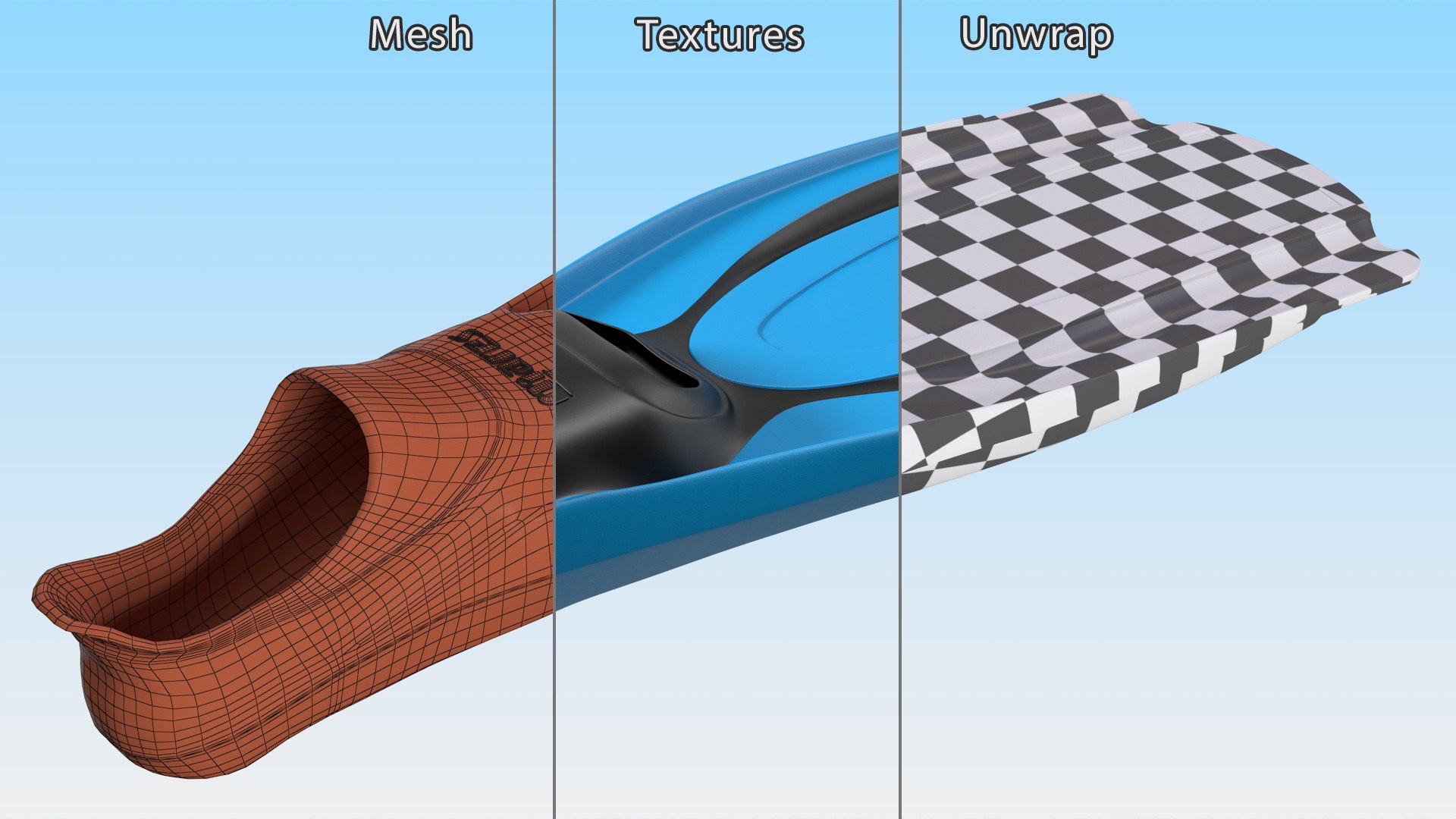 Medium Swim Fins 3D Model - TurboSquid 2145492