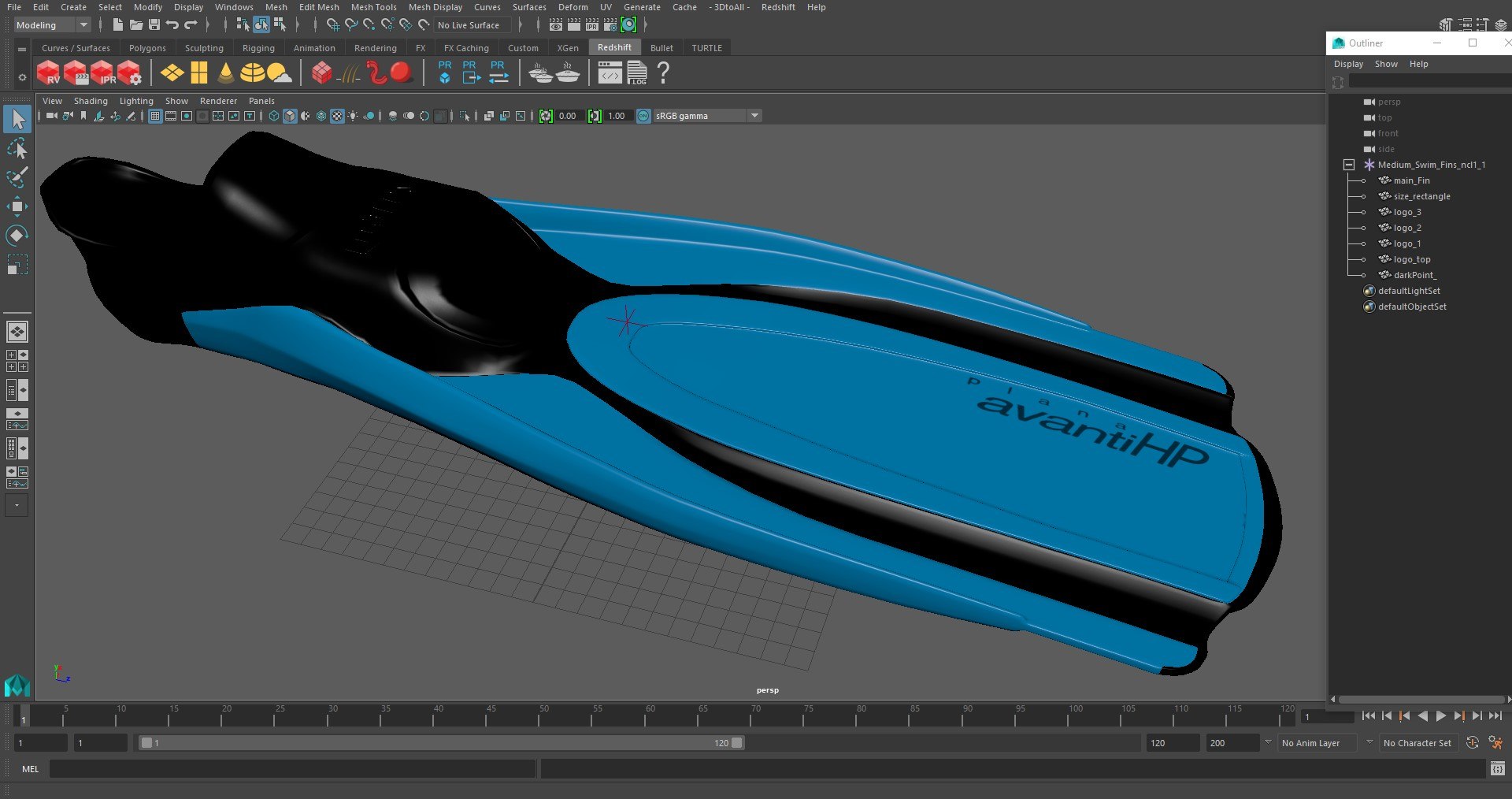 Medium Swim Fins 3D model - TurboSquid 2145492