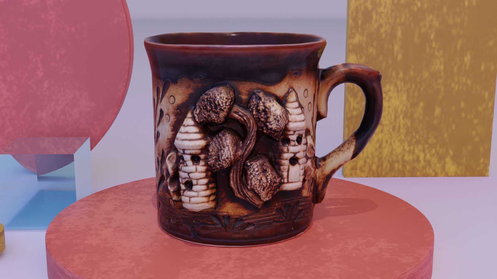 Ethnic Clay Cup 01 Low-poly 3D Model 3D Model - TurboSquid 1952273