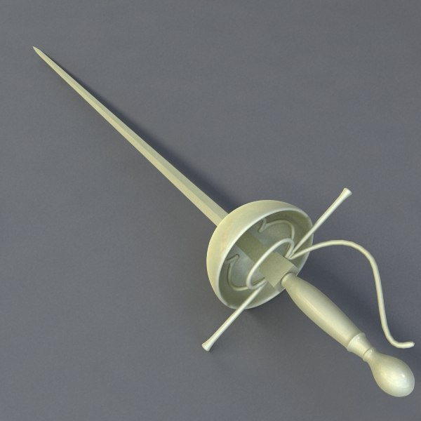 rapier sword 3d model