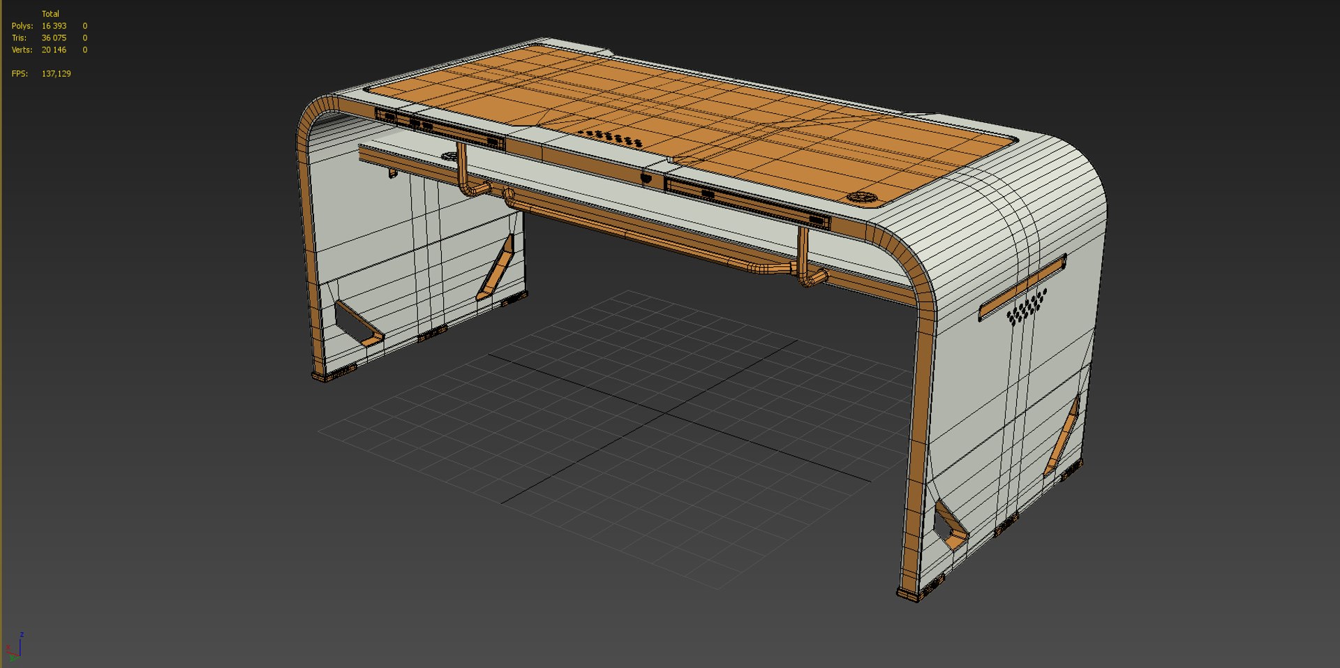 Table Sci Fi 02 3D Model - TurboSquid 1295481